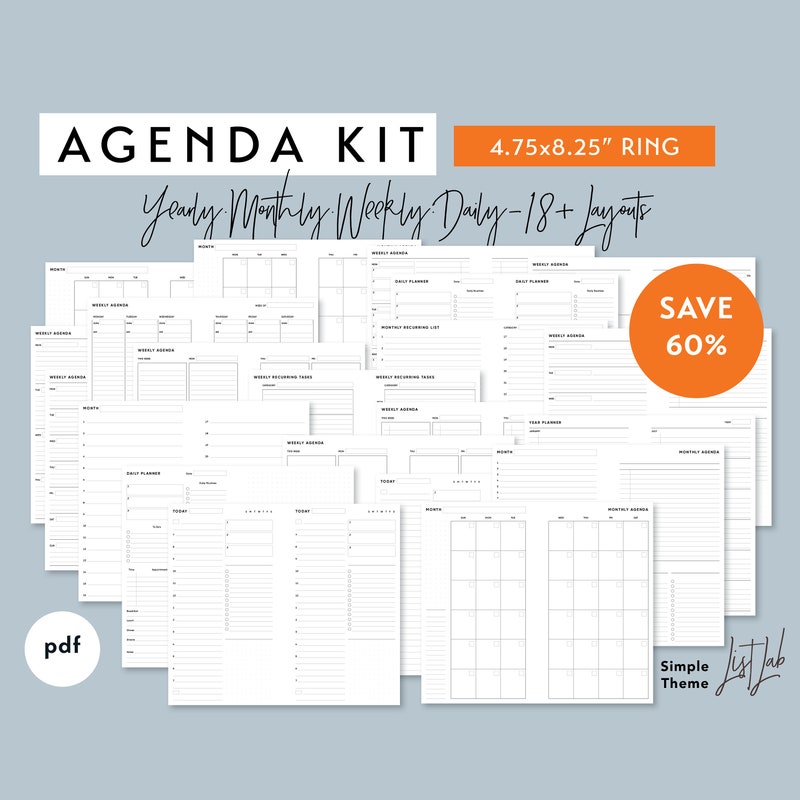 A5 Slim Daily Planner - Etsy