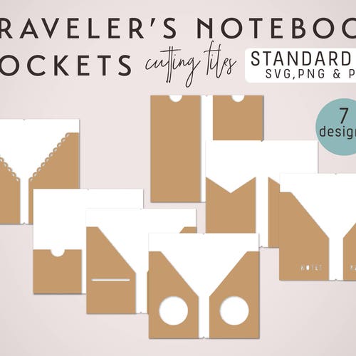 Passport Size SVG Traveler's Notebook Pockets Die - Etsy