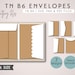 TN B6 ENVELOPES - SVG Die Cutting Files (7 Designs) for Traveler's ...