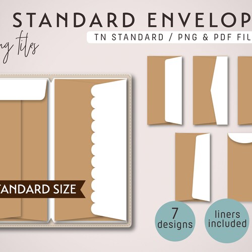 TN B6 ENVELOPES SVG Die Cutting Files 7 Designs for - Etsy