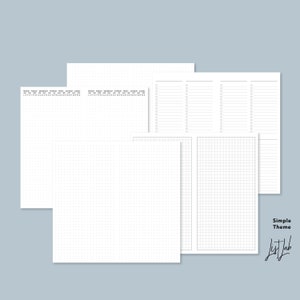 Standard TN ESSENTIALS KIT | Printable Minimalist Traveler's Notebook ...
