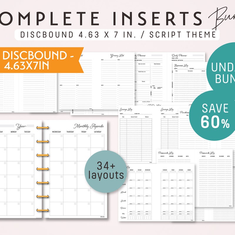 Discbound Planner - Etsy