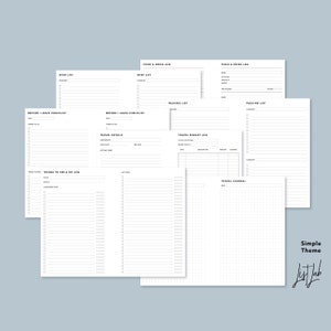 Mini Disc ME TIME KIT | Printable Minimalist Discbound Planner Inserts ...