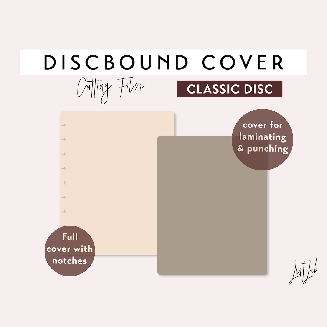 Classic Discbound Planner Cover – Die Cutting Files Set | Diy Planner ...
