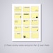 MINI STICKY Notes Printable PDF Fits 1.5in by 2in Notepads - Etsy