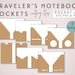Pocket Size SVG Traveler's Notebook Pockets Die Cutting - Etsy