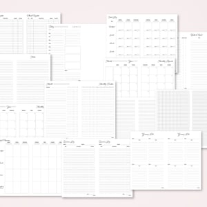 CAHIER Size Traveler's Notebook COMPLETE Inserts Bundle - Printable PDF ...