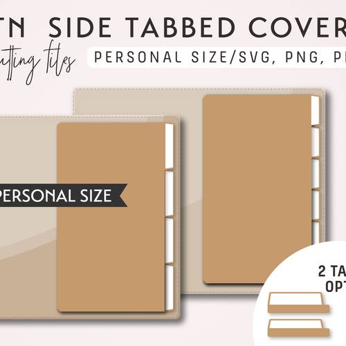 TN Standard Size SIDE Tabbed Covers Kit Die Cutting Files - Etsy