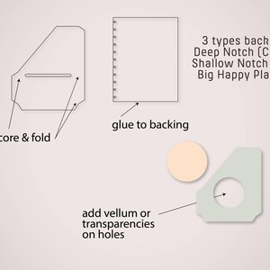 Letter Size Discbound PLANNER POCKETS – Die Cutting Files Set (7 ...