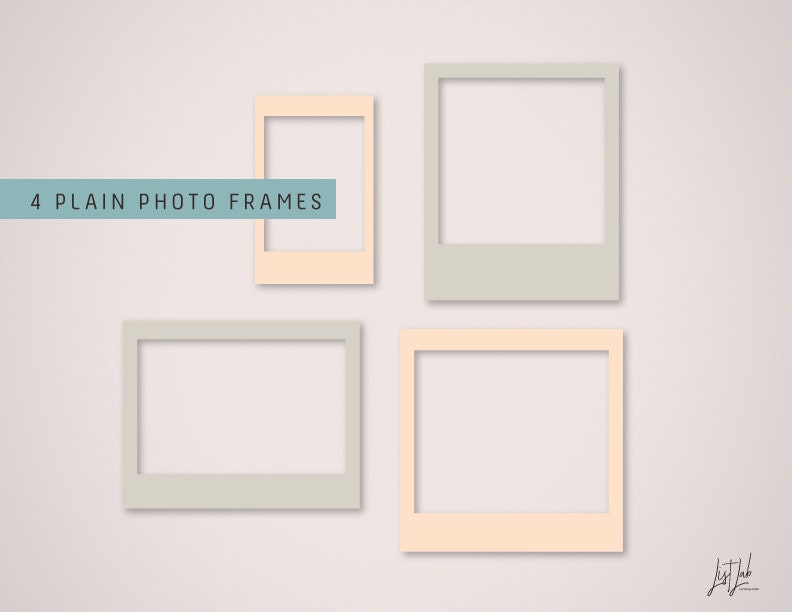 SVG Photo Frames – Die Cutting File (with PNG Format) | Diy Planner - Etsy