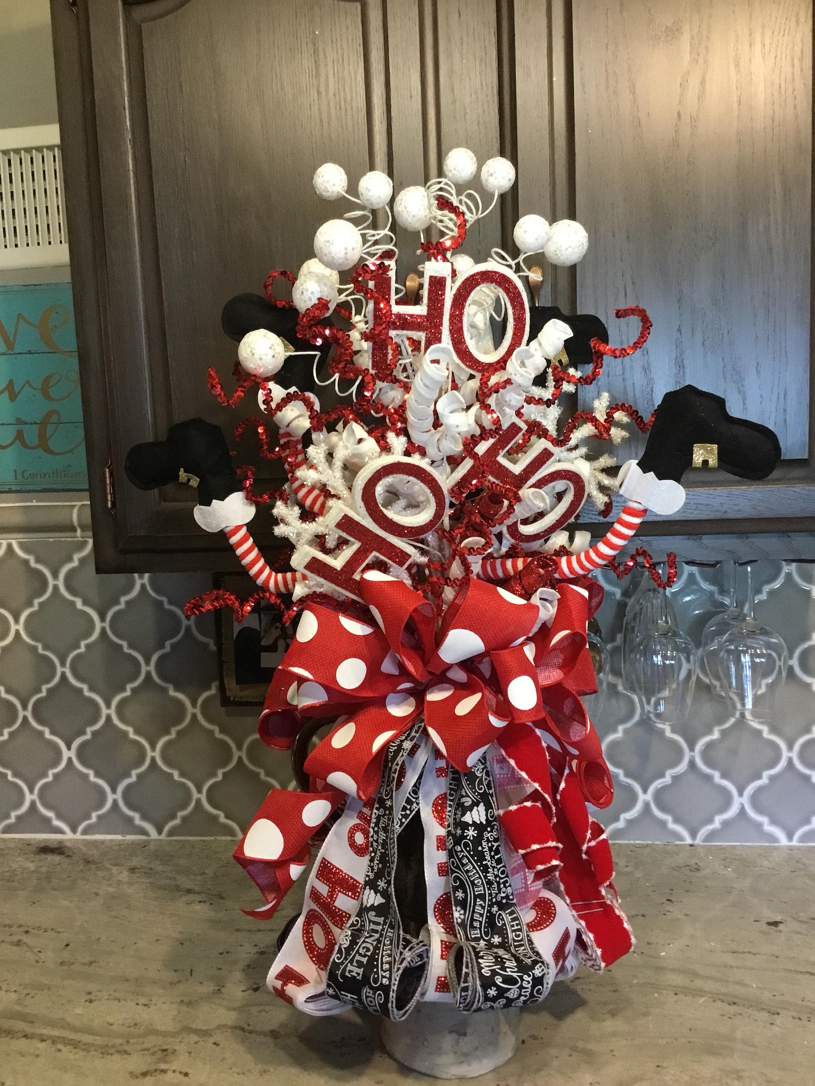 Christmas Tree Topper, Santa Topper, Christmas Decor, Christmas Tree ...