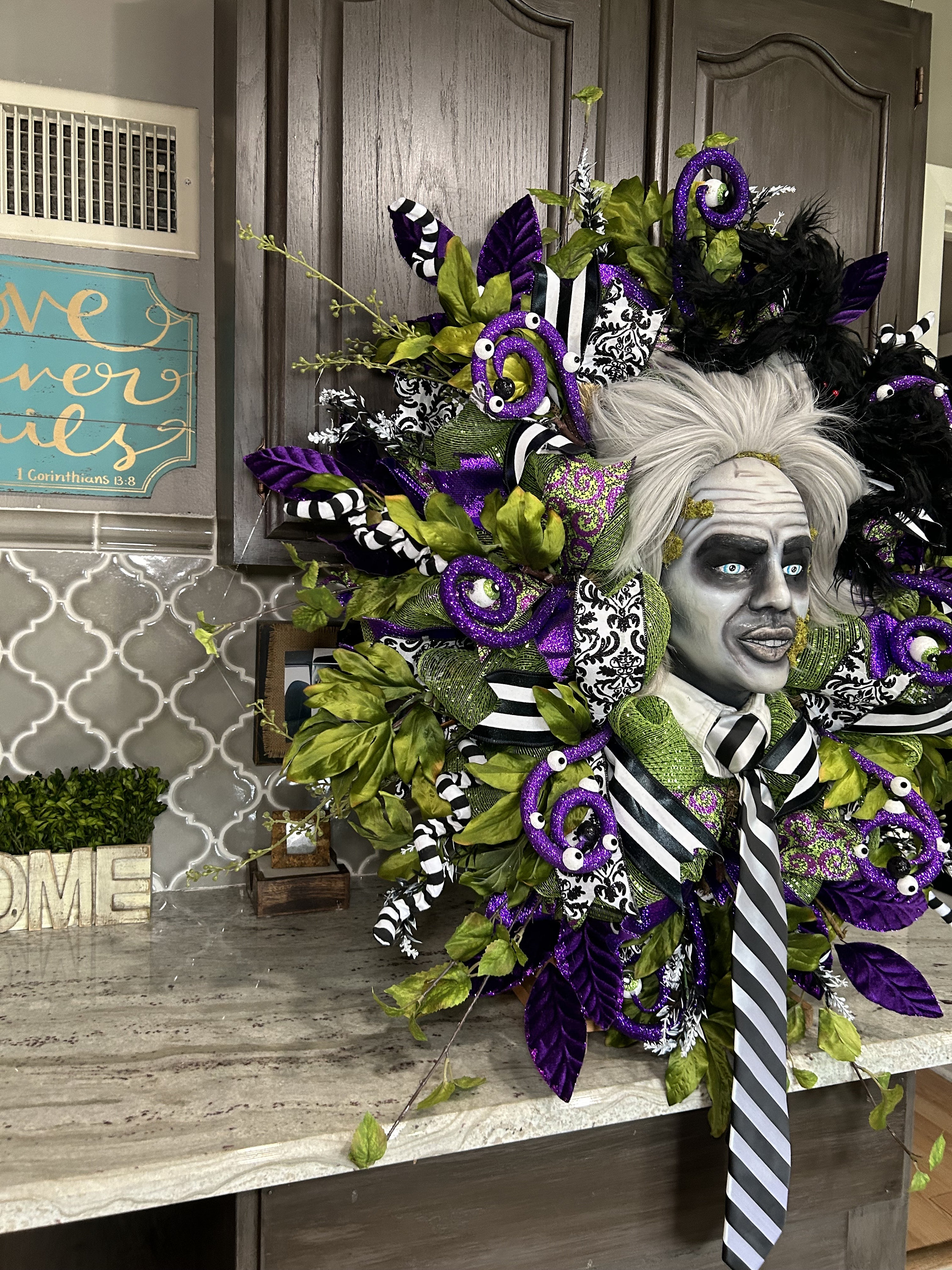 Beetlejuice Wedding Fireplace