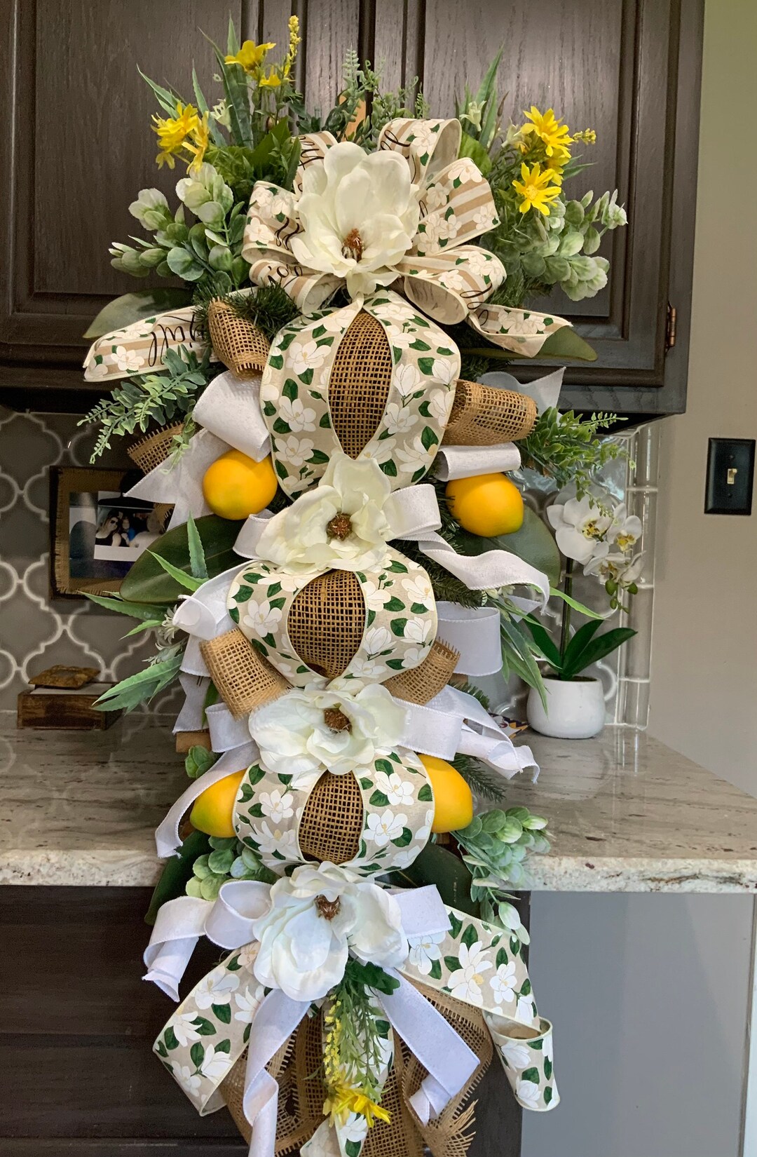 Summer Wreath, Summer Swag, Summer Door Decor, Summer Swag, Summer ...