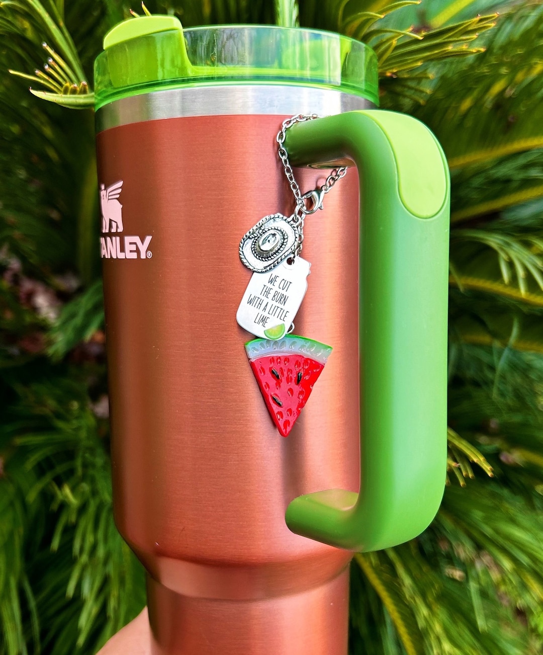 Watermelon Moonshine Stanley Cup Charm Tumbler Jewelry Tumbler ...