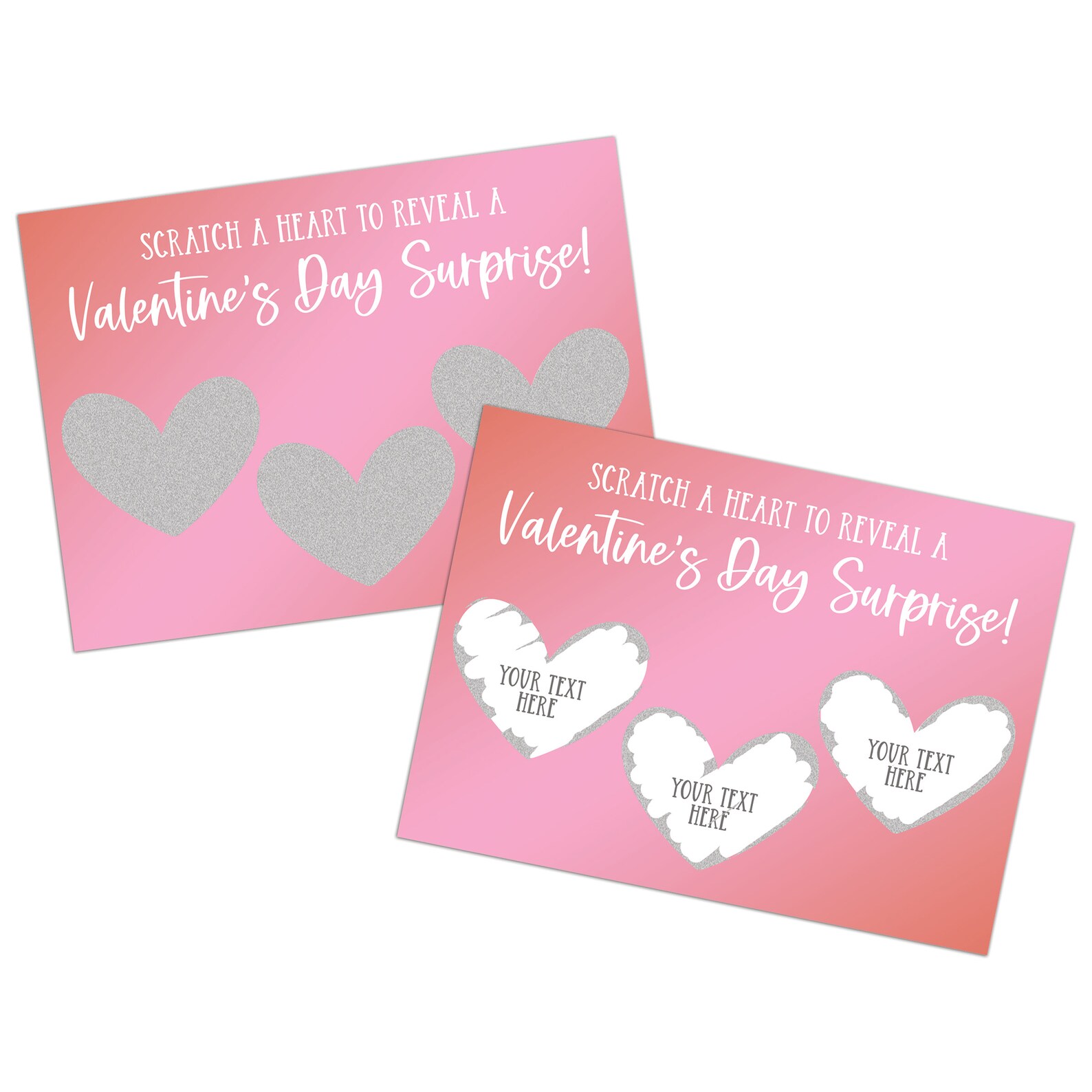 Create Your Own Valentines Scratch off Card Surprise Scratch to Reveal ...