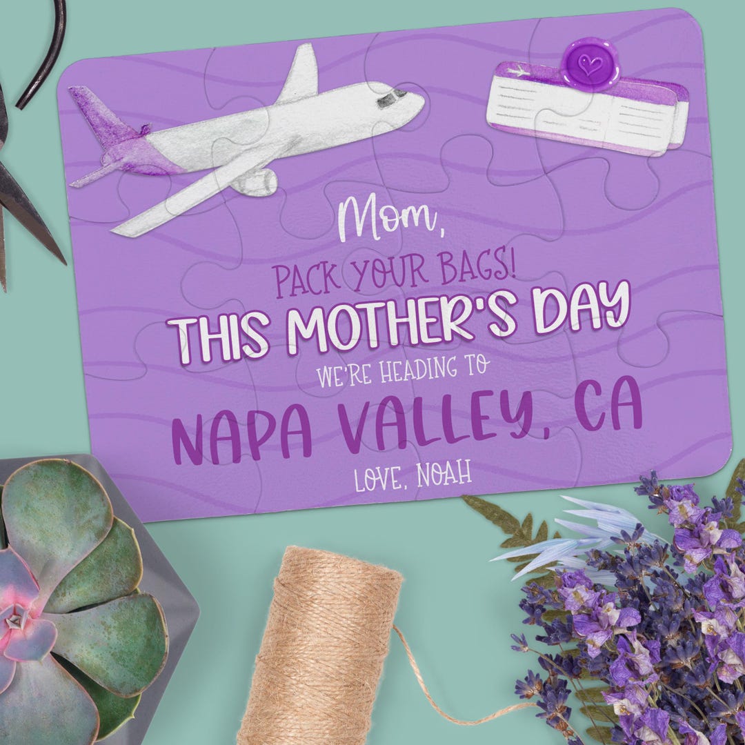 Personalized Mother's Day Vacation Surprise Puzzle - Travel ...