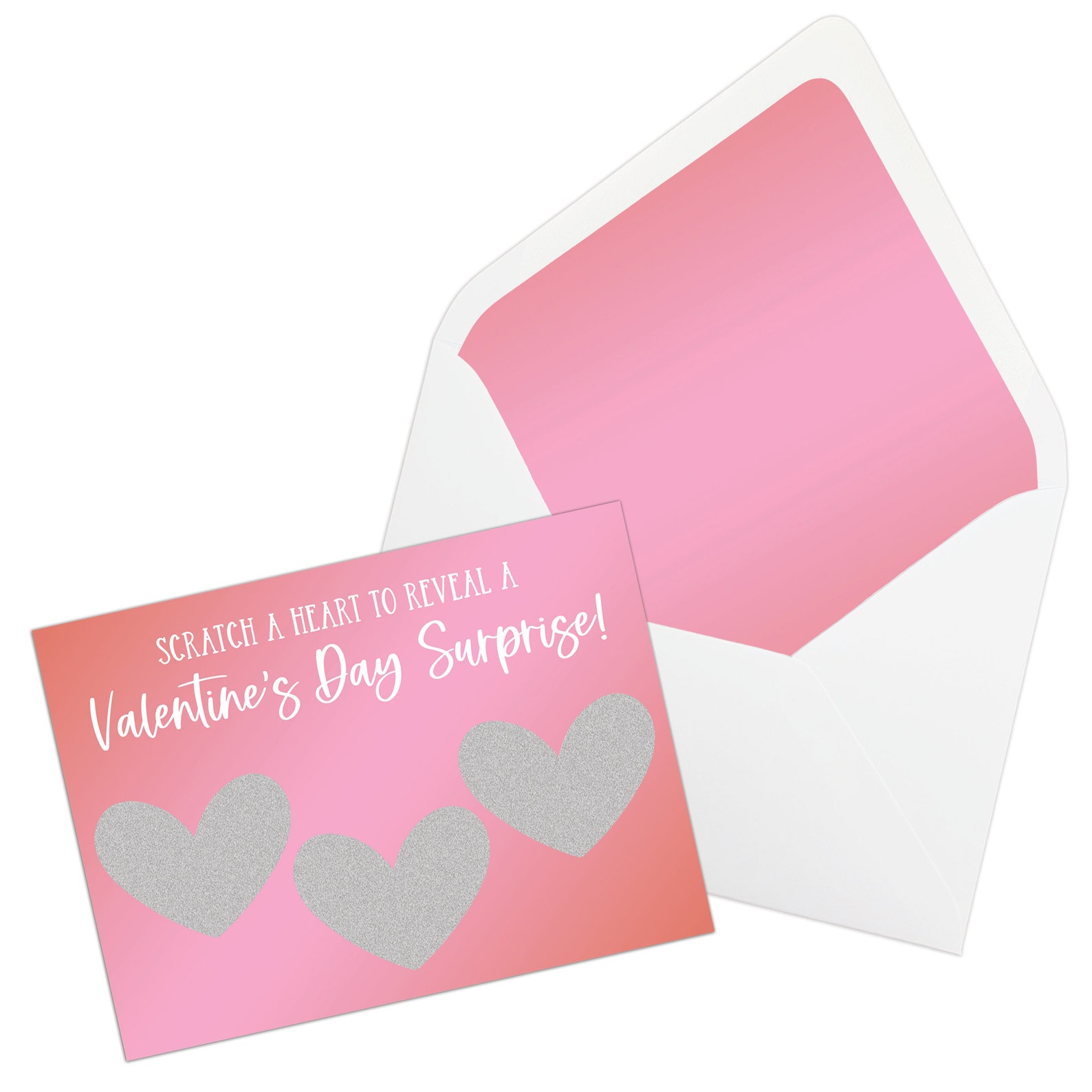 Create Your Own Valentines Scratch off Card Surprise Scratch to Reveal ...