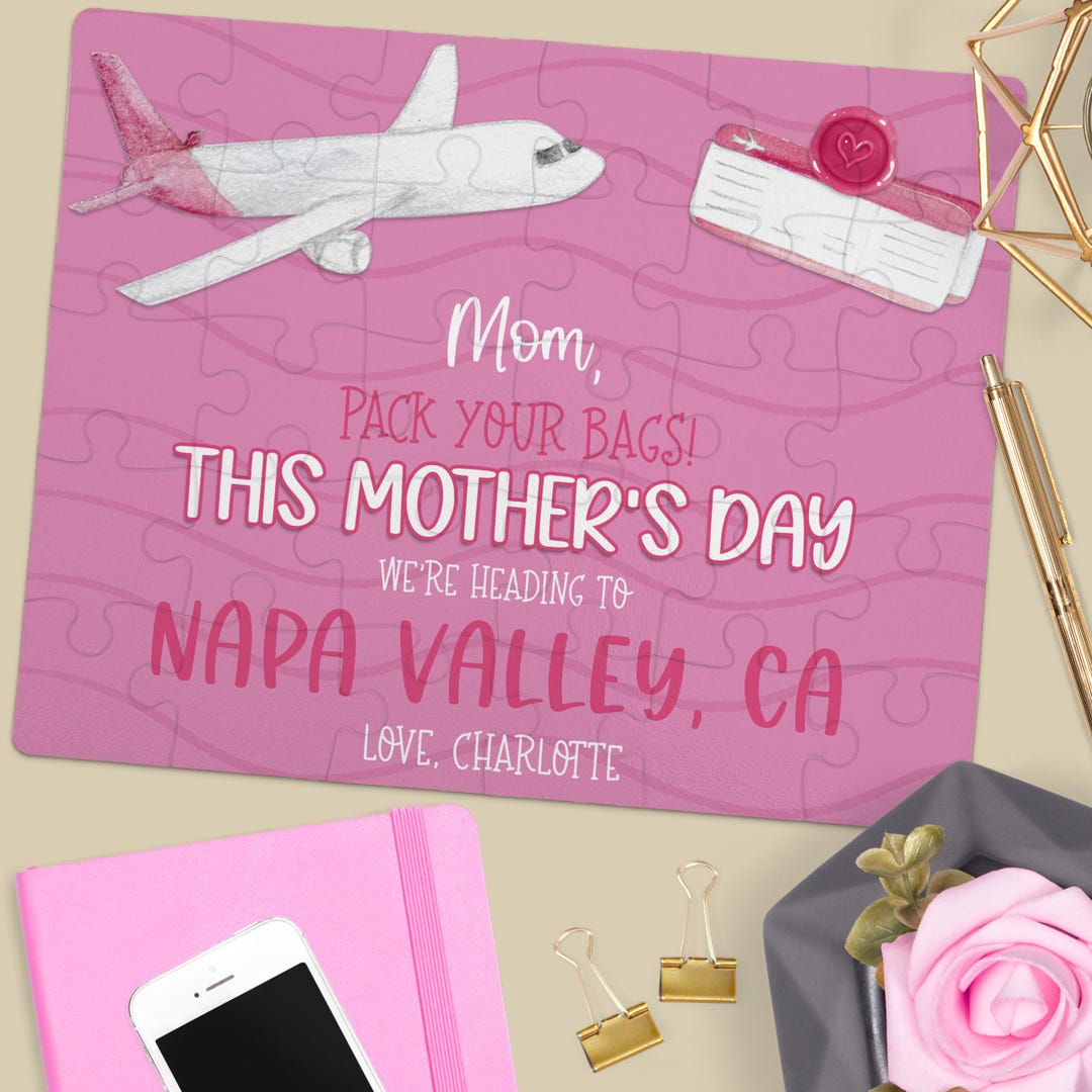 Personalized Mother's Day Vacation Surprise Puzzle - Travel ...