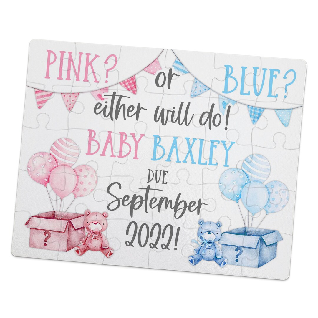 Personalized Pregnancy Announcement Puzzle Baby Reveal - Etsy