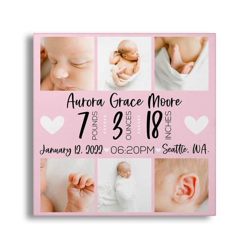 Custom Baby Canvas - Etsy