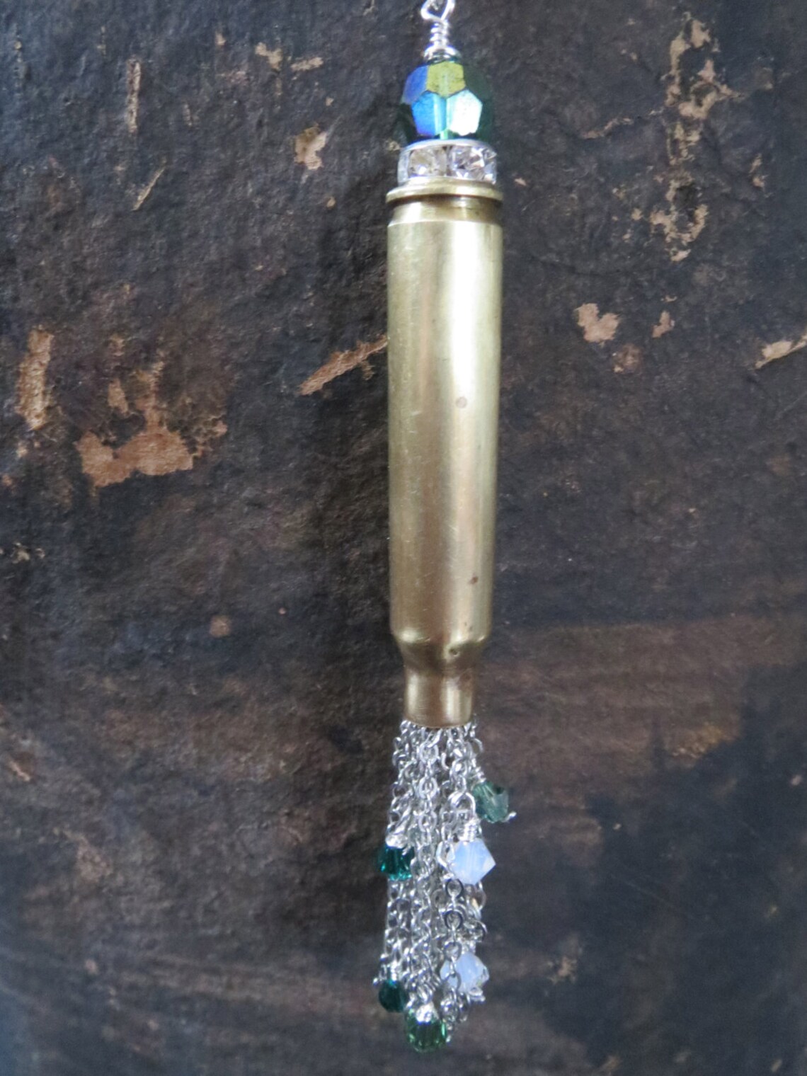 Rifle Shell Casing and Swarovski Crystal Necklace - Etsy