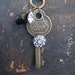 Vintage Button and Key Necklace - Etsy