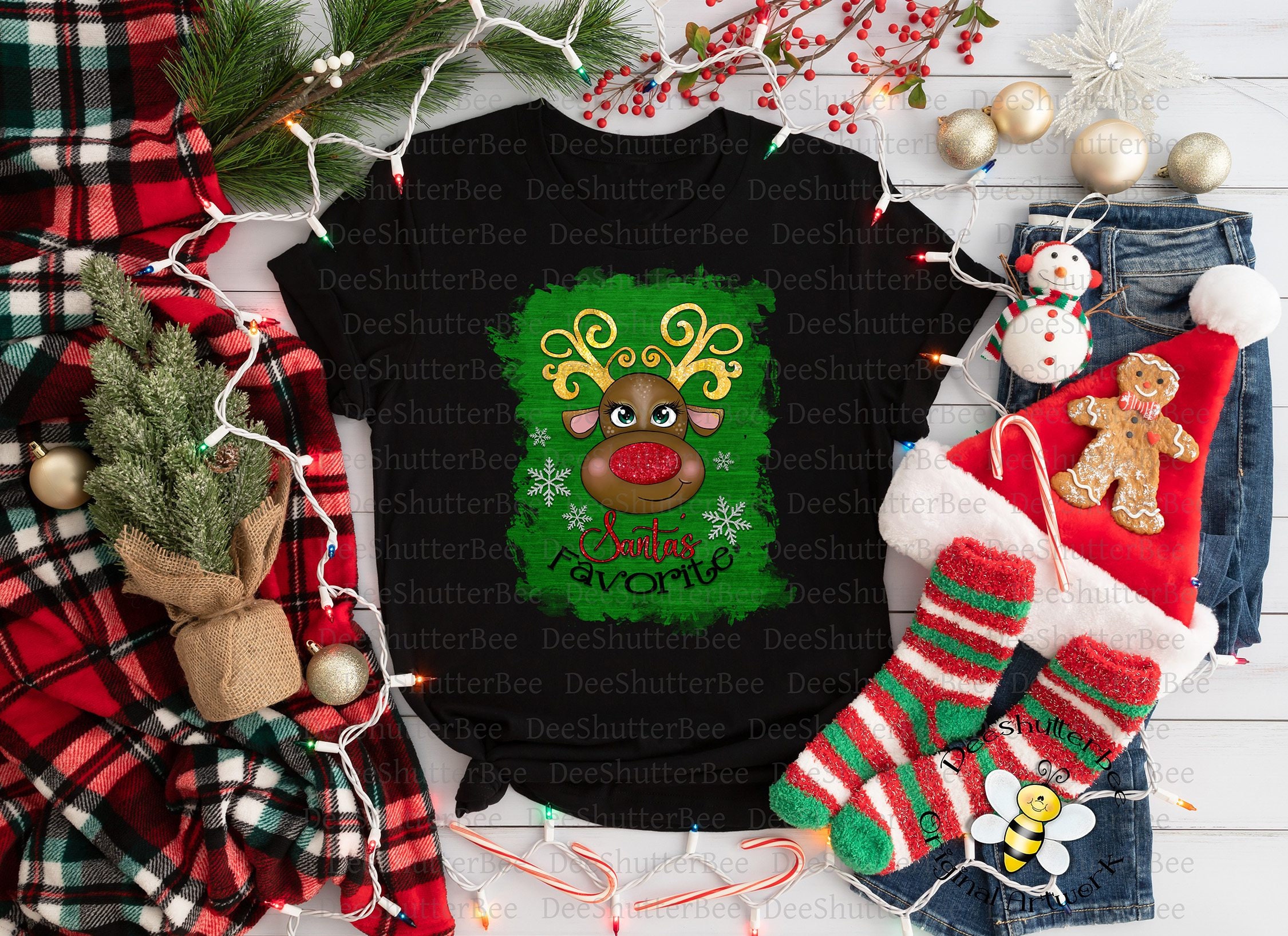 Santa's Favorite Christmas Reindeer Sublimation, Deer Digital, PNG ...