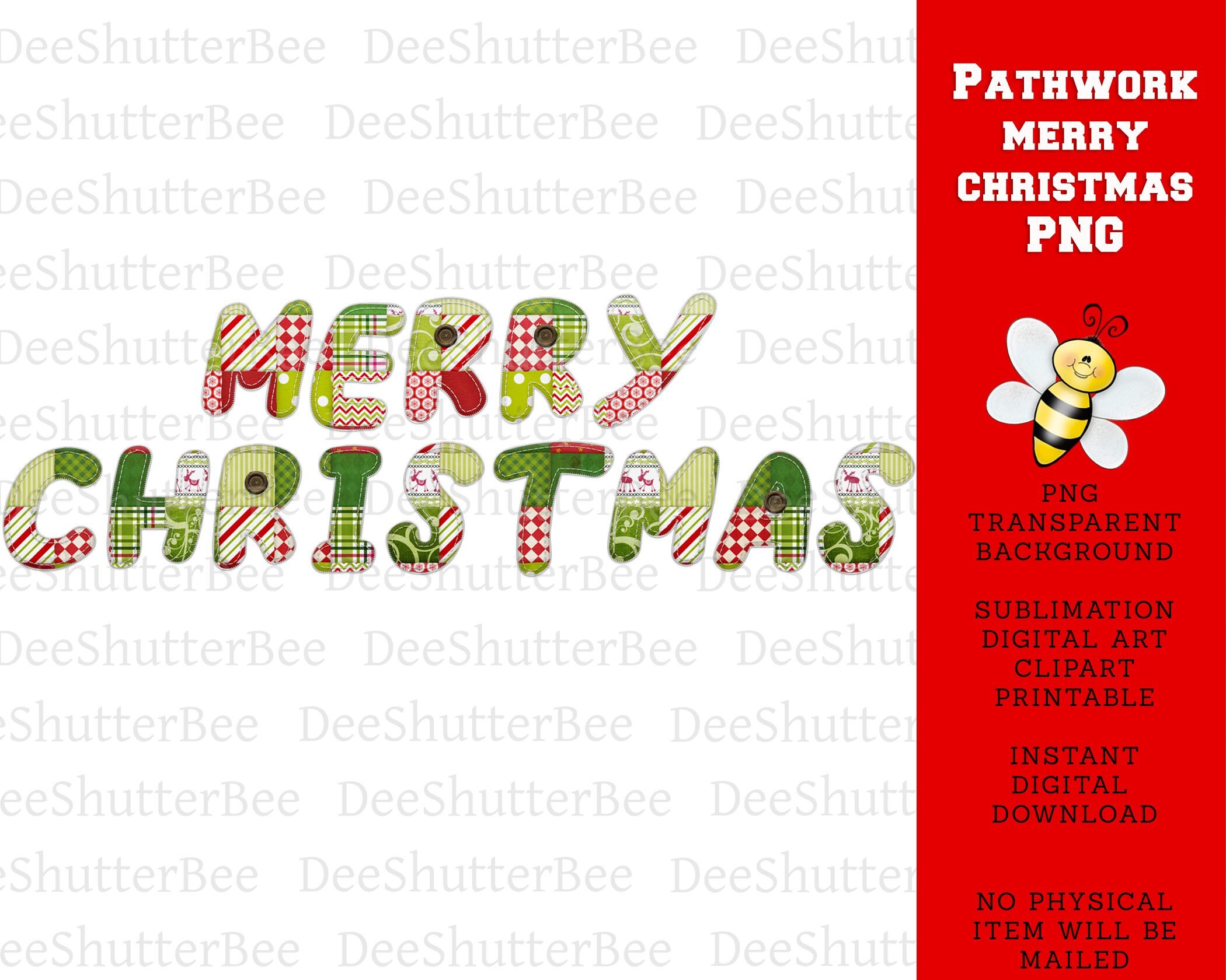 Patchwork Merry Christmas, Sublimation, Christmas Design, Country Quilt ...