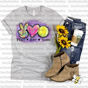Peace Love Tennis, Sublimation Graphic, Sports, Mom, Tennis Mom, Png ...