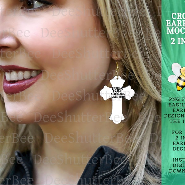 Cross Earrings - Etsy