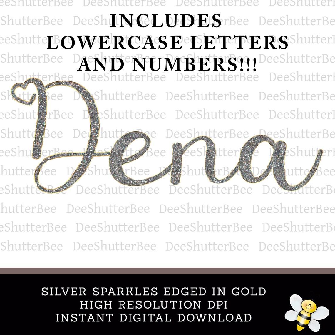 Bling Sparkly Diamond Alphabet Commercial Use Sublimation Graphic ...
