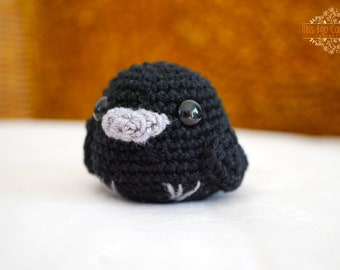 Raven Crow Blackbird Bird Plush Toy Stuffed Animal Amigurumi | Etsy