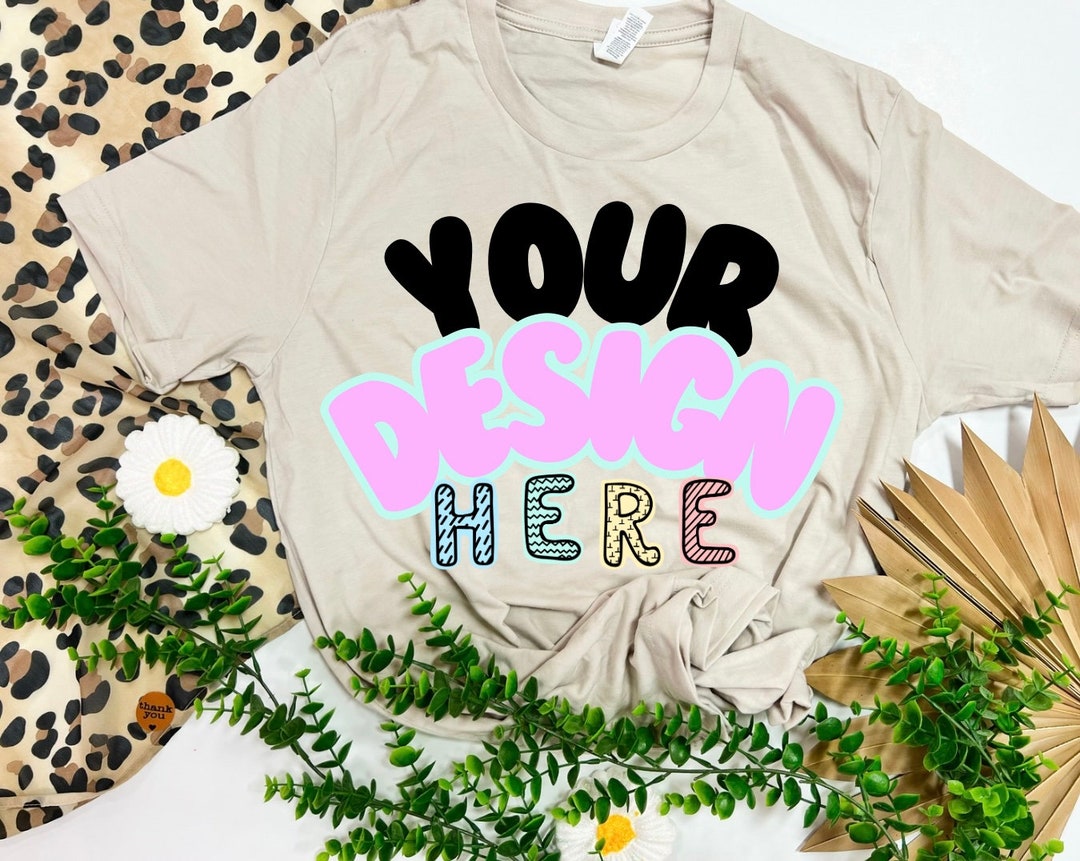 Tan Tee Flay Lay Mock Up - Etsy