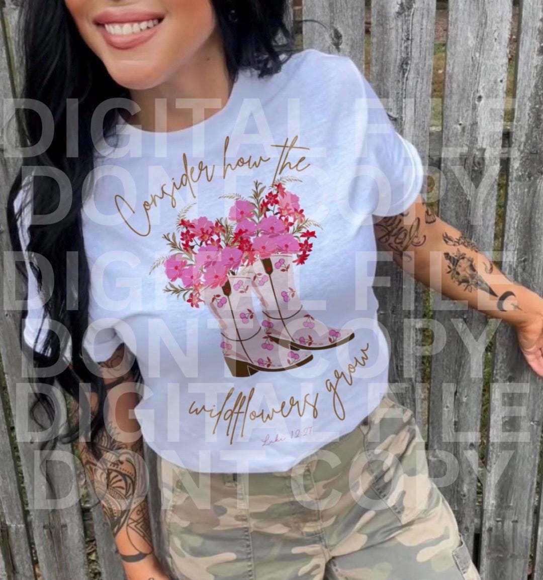 Consider How the Wildflowers Grow - Bolts Design for Spring - Png ...