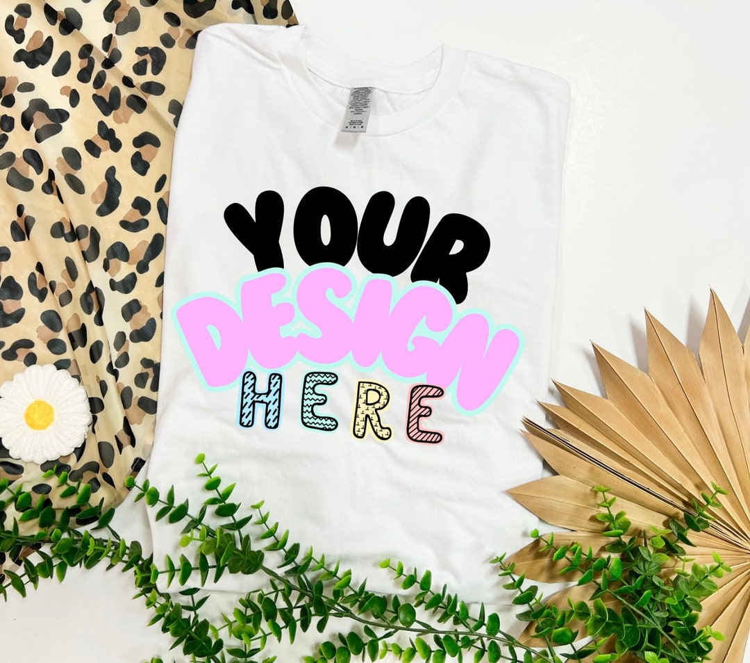 Folded White Tee Flay Lay. Mock Up - Etsy