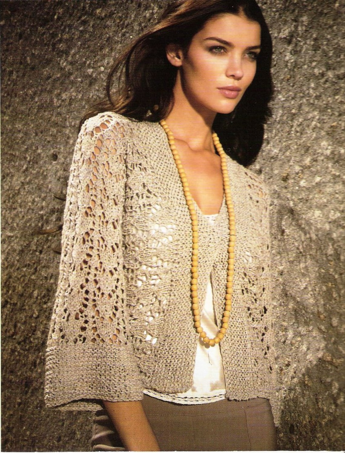 Knit Kimono, Lace Kimono, Lace Cover Up, Sizes S to XXXL - Etsy