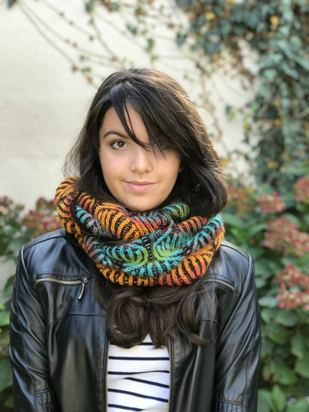 GIFT for HER: Soft Snood in Fall Colours, Wool Snood, Brioche Snood ...