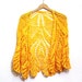 Crochet Shawl Bright Sunny Yellow, Large Floral Pattern - Etsy