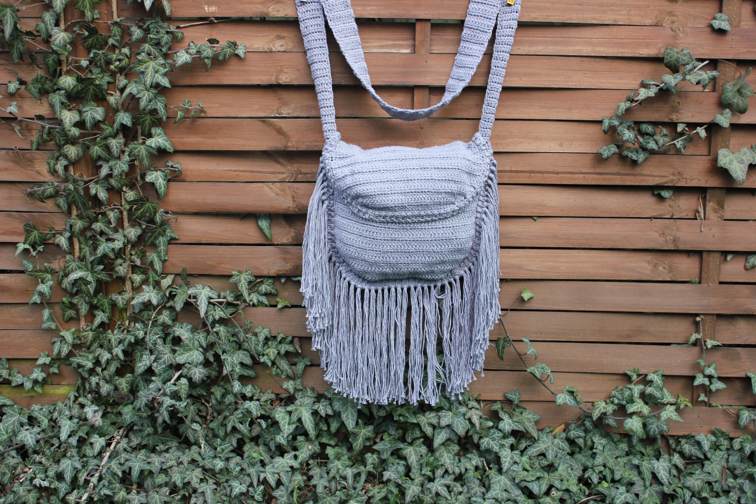 BOHO Fringe Bag Fringe Crochet Bag Festival Bag Halfmoon | Etsy