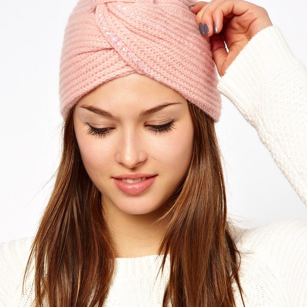 Knit Turban Hat - Etsy