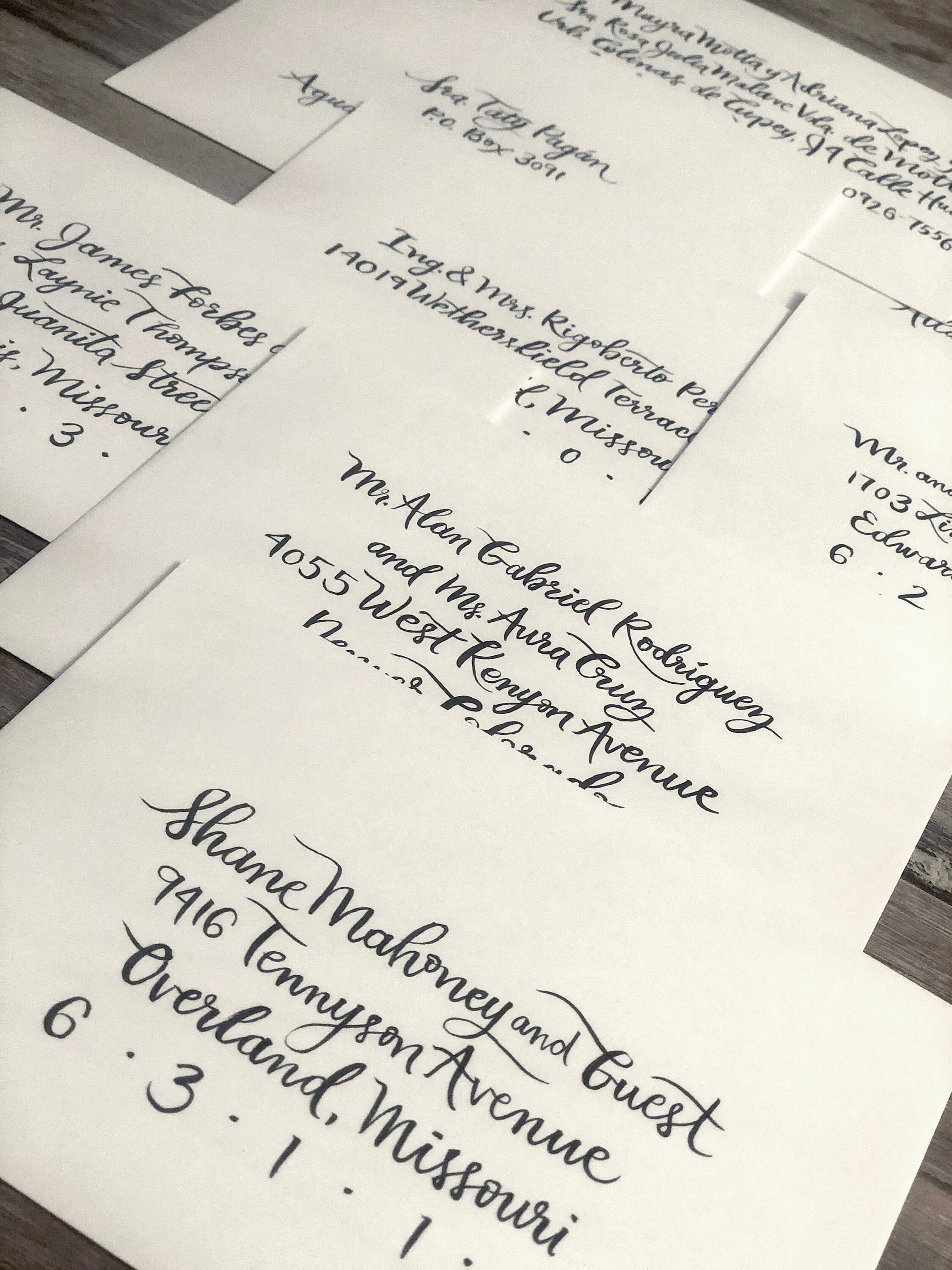 Caligrafía y rotulación para sobres - Etsy España