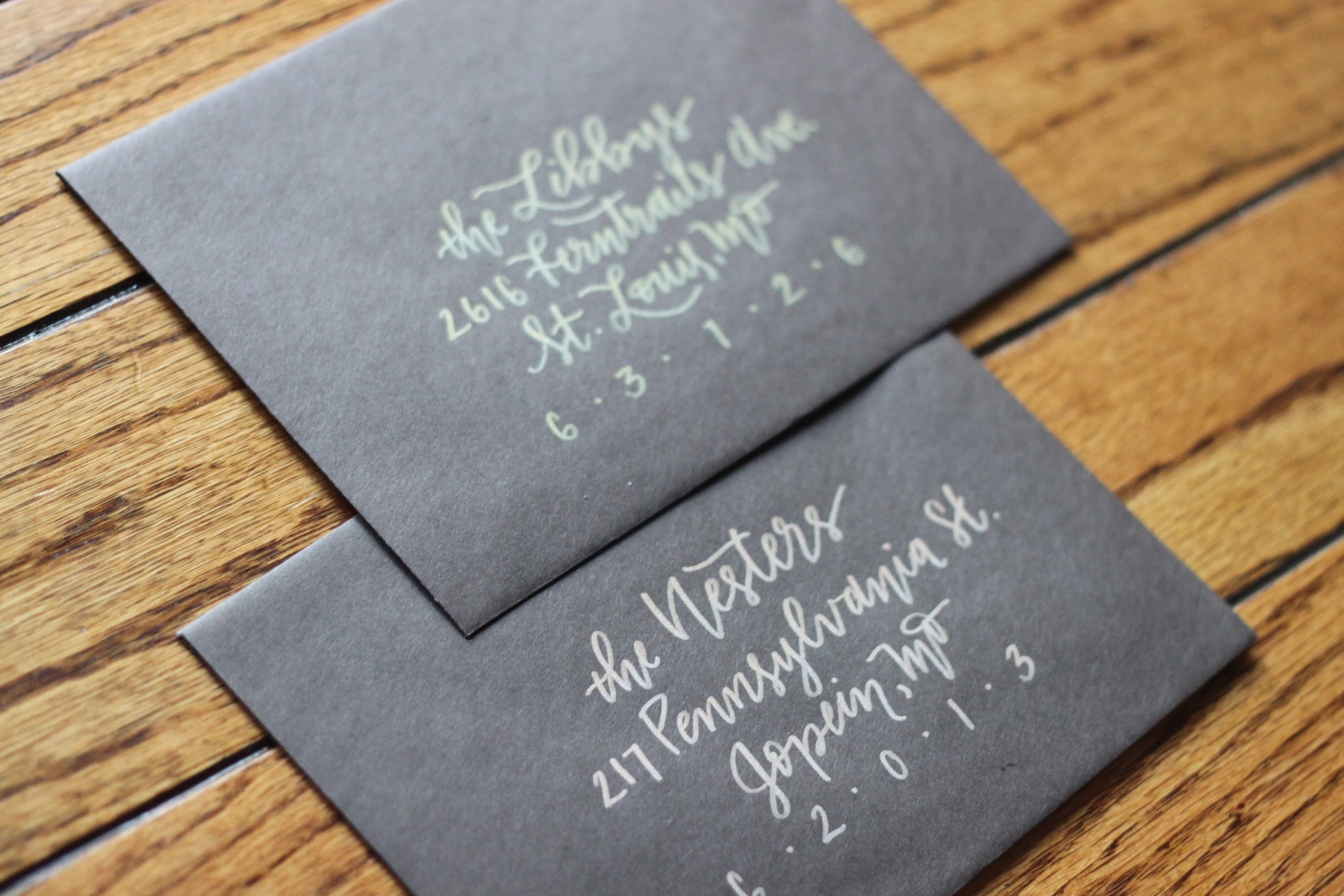 Calligraphy & Lettering for Envelopes - Etsy