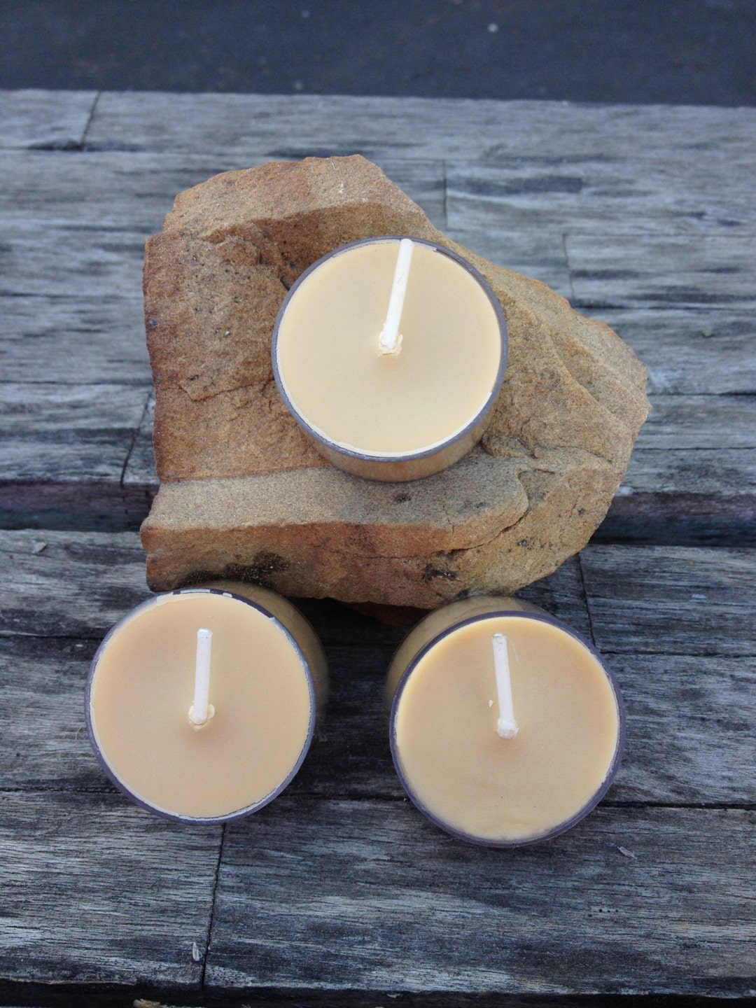 Caramel Apple Tea Lights - Soy Tea Light Candles - One Dozen - Set of ...