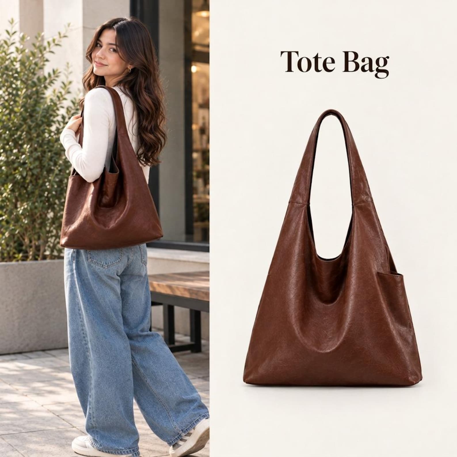 Tote Bag Sewing Pattern PDF | Easy Beginner Tote Bag Pattern ...