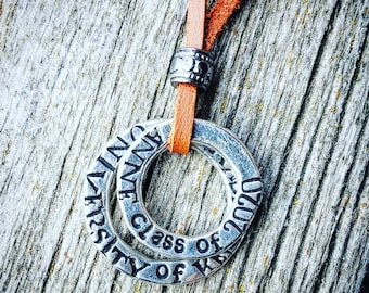 Class Ring Necklace, Ring Necklace, Class Ring, Class Ring Charm, Charm ...