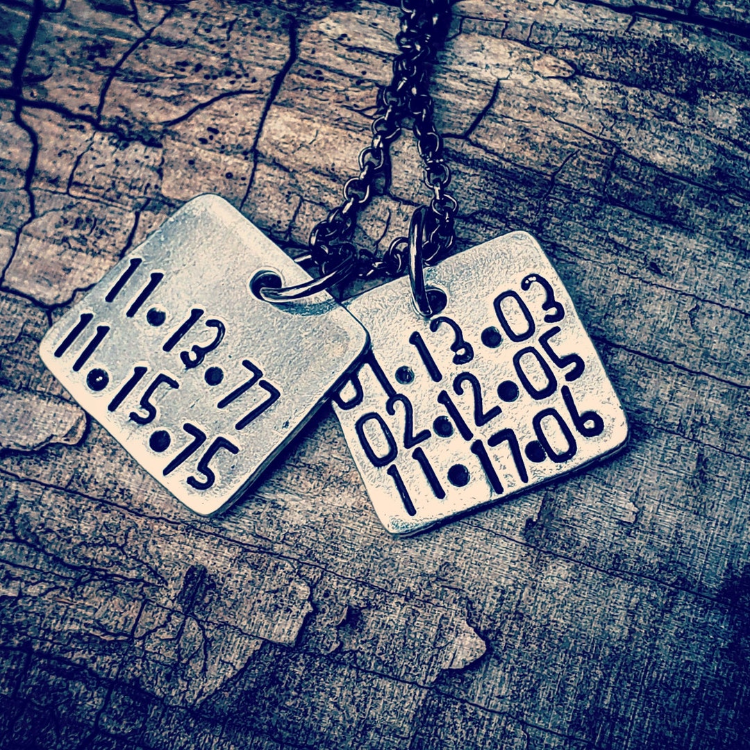 Date Necklace; Birthdate Jewelry ; Anniversary Jewelry - Etsy