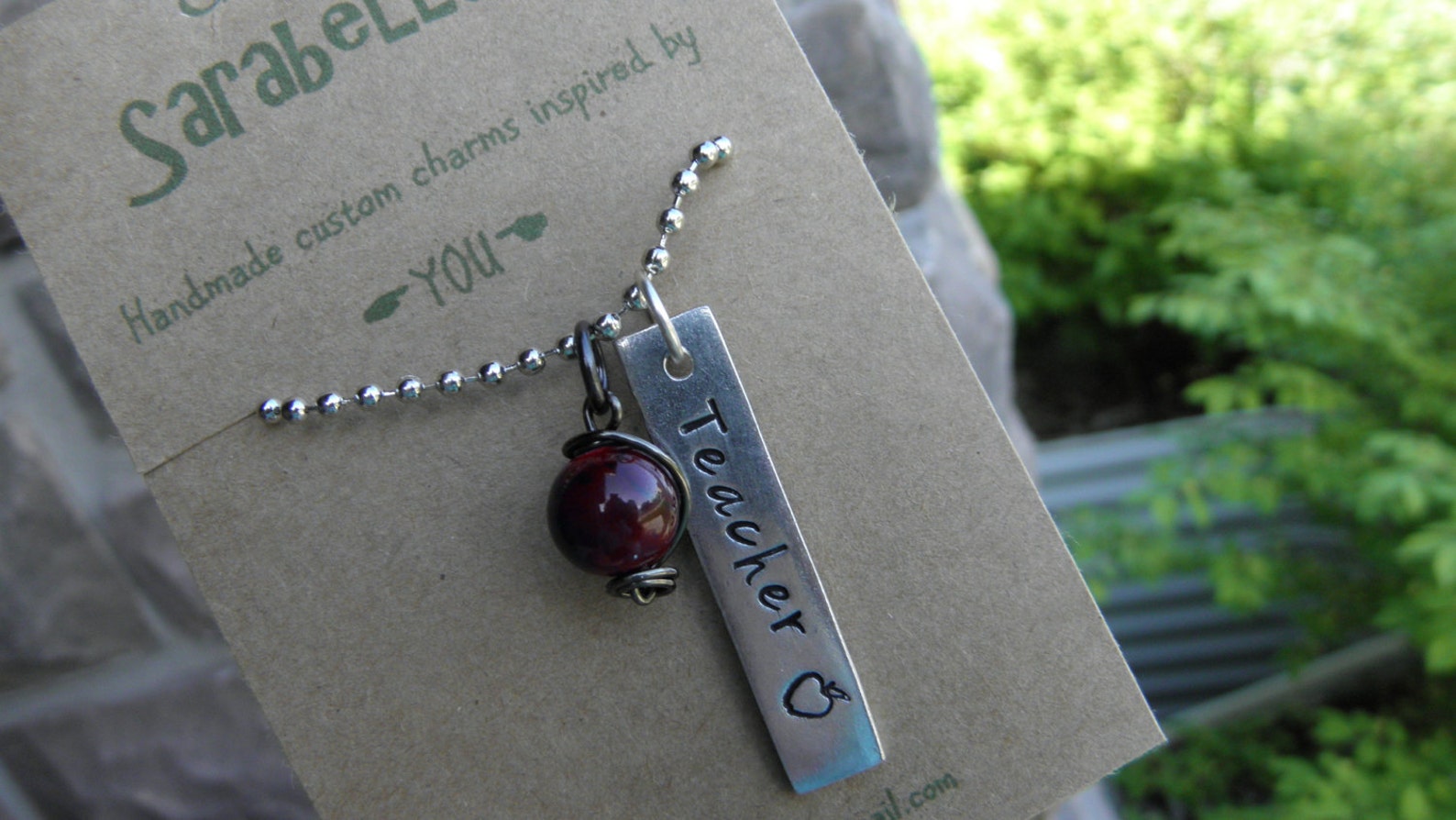 Teacher Necklace | Etsy