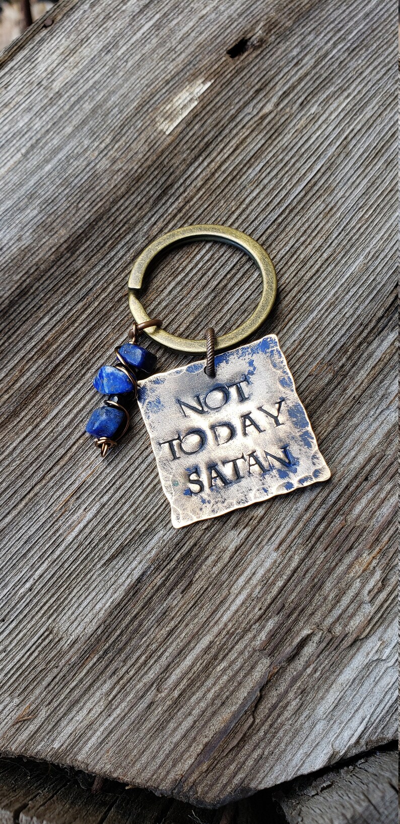 Not Today Satan, Keychain, Jewelry - Etsy