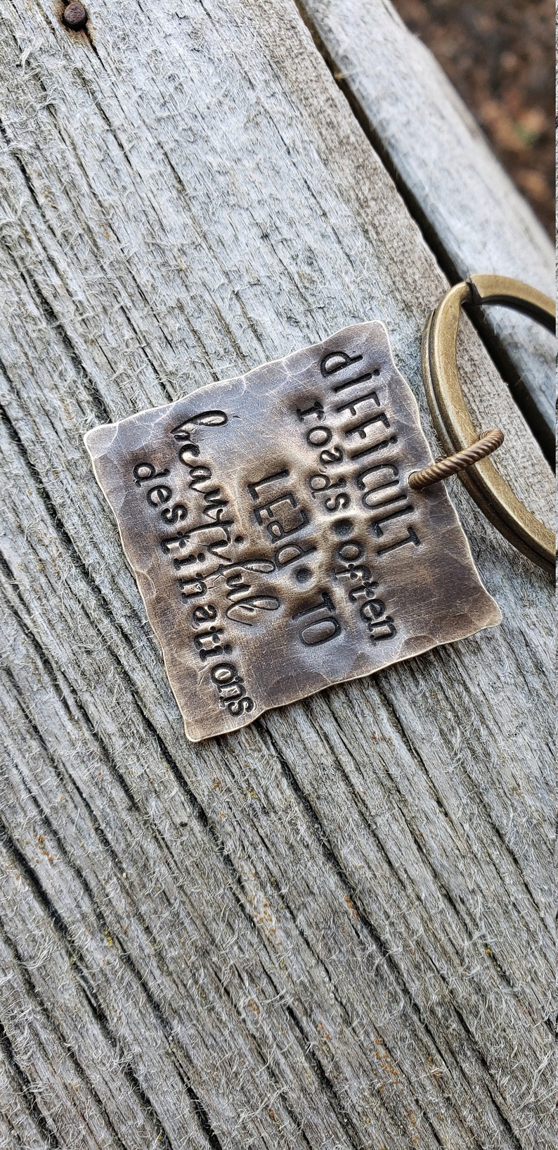 Inspirational Quote Keychain - Etsy