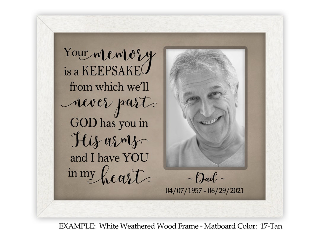 Memorial Gift Dad, Memorial Gift Mom, Personalized Frame, Picture Frame ...